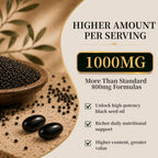 High potency black seed oil softgels