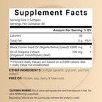 high potency black seed oil softgels