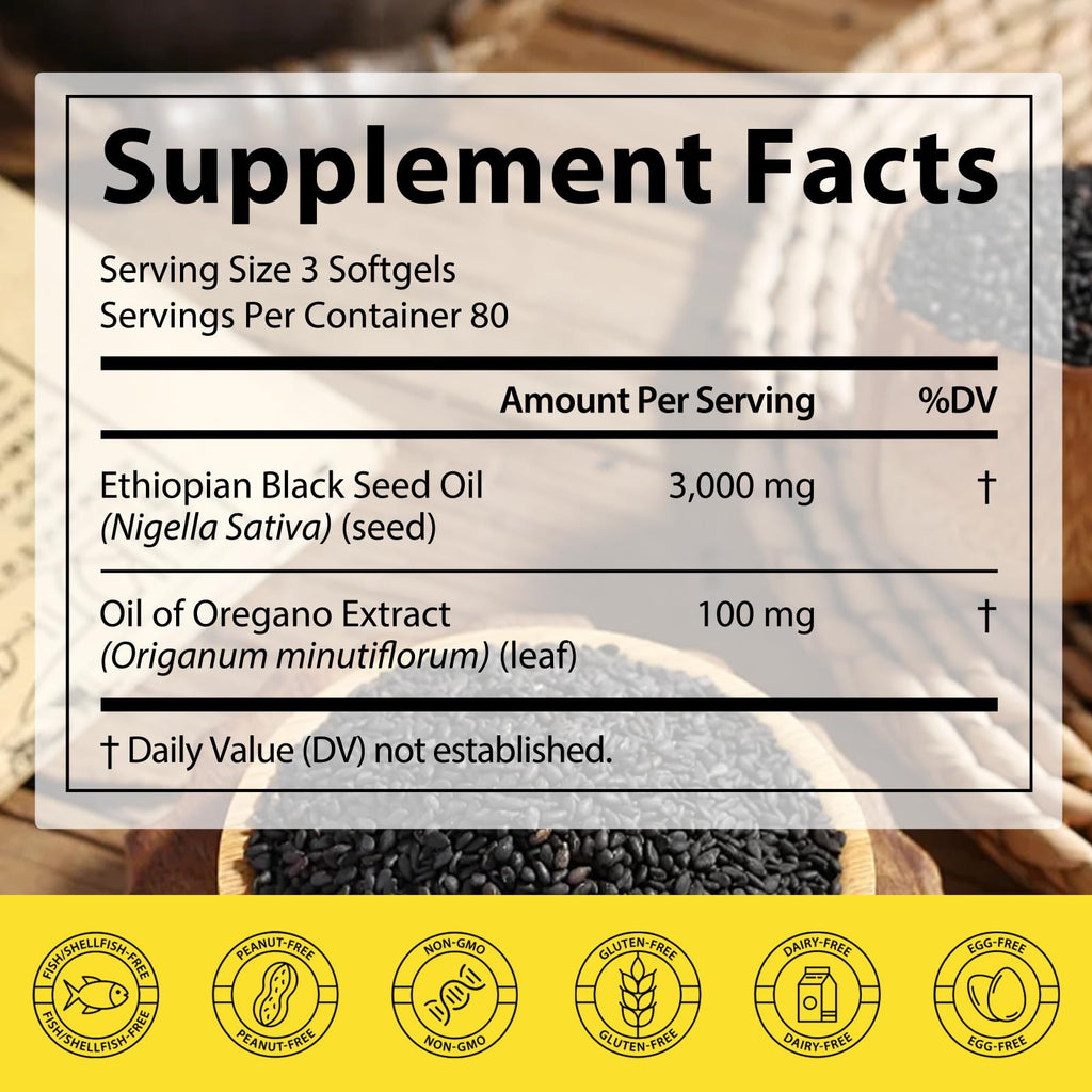 High potency black seed oil