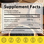High potency black seed oil