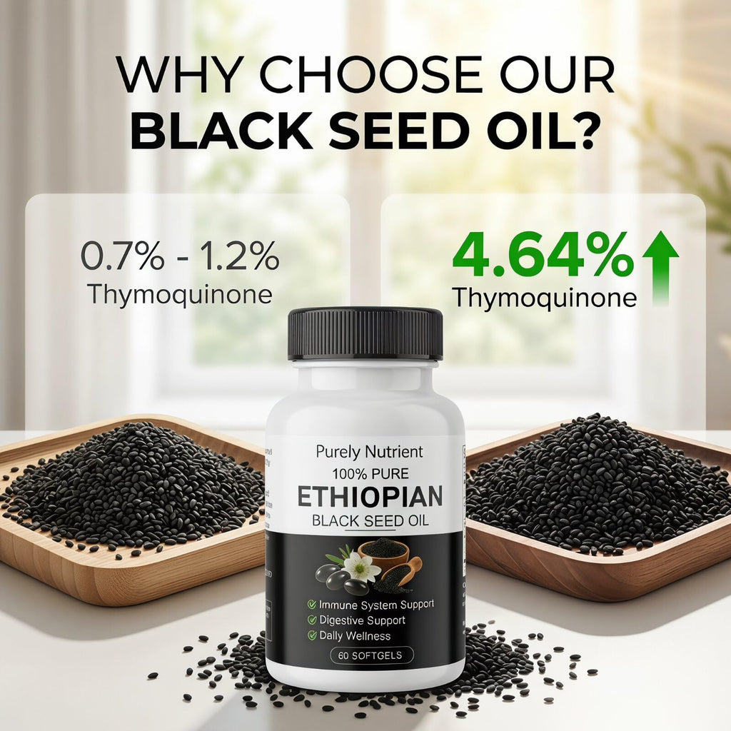High potency black seed softgels