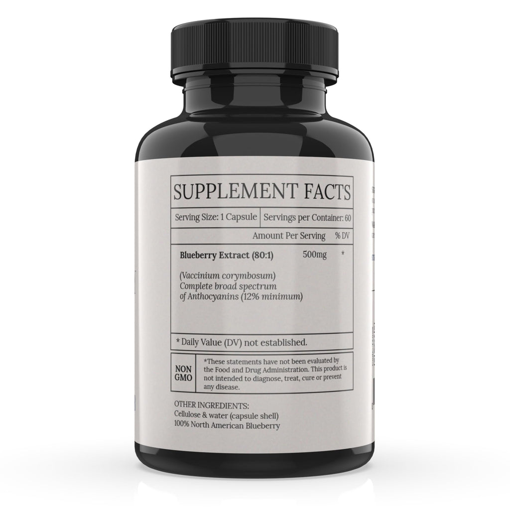High potency blueberry supplement
