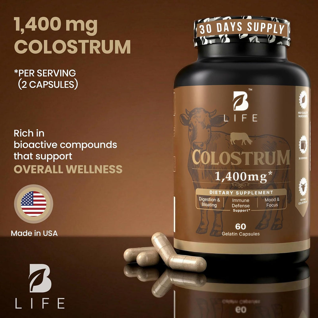 High potency bovine colostrum supplement