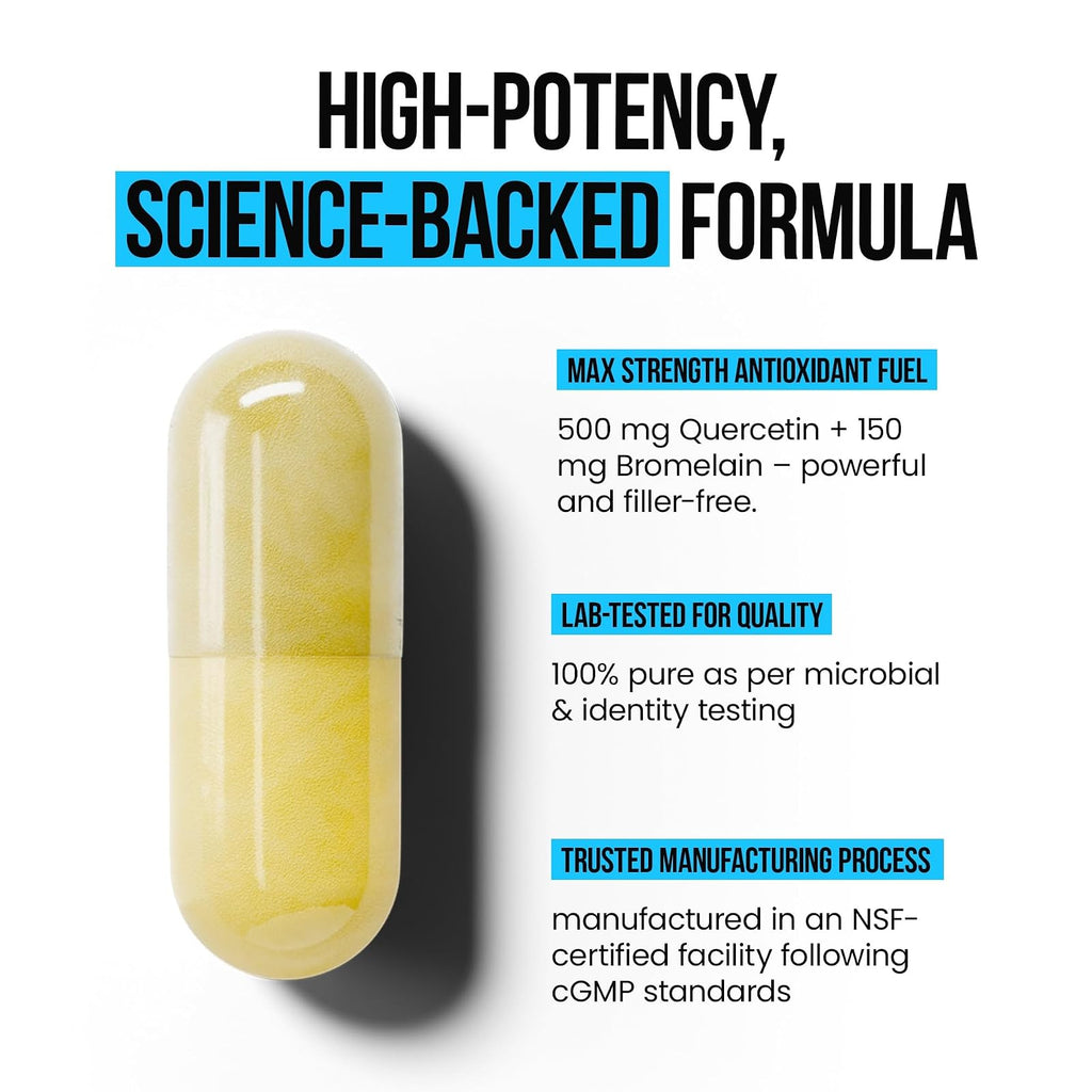 high potency bromelain and quercetin