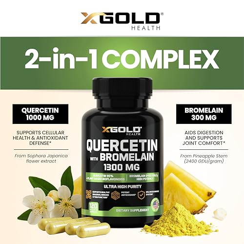 high potency Bromelain and Quercetin