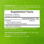 High potency Bromelain capsules