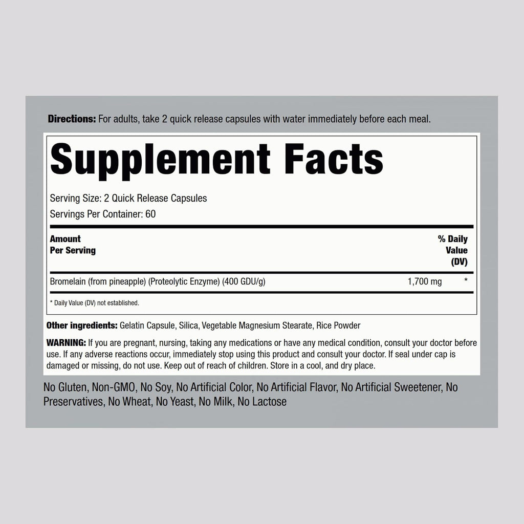 high potency bromelain capsules