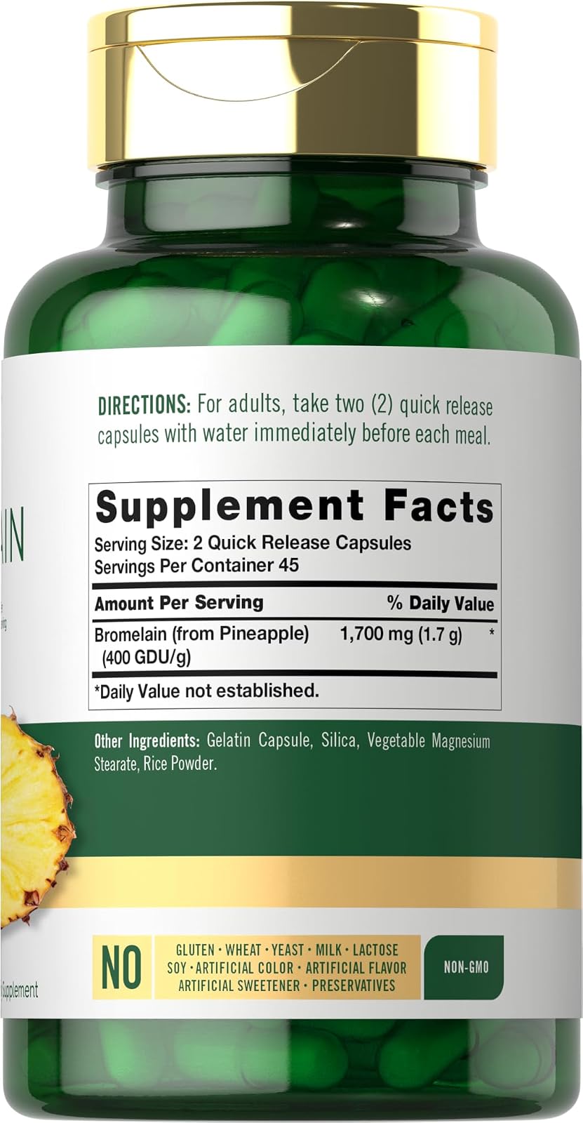 High potency bromelain for digestion