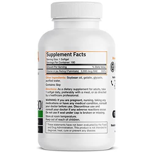 High potency Bronson Vitamin A 10000 IU