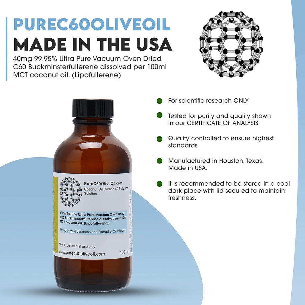 High potency C60 oil supplement