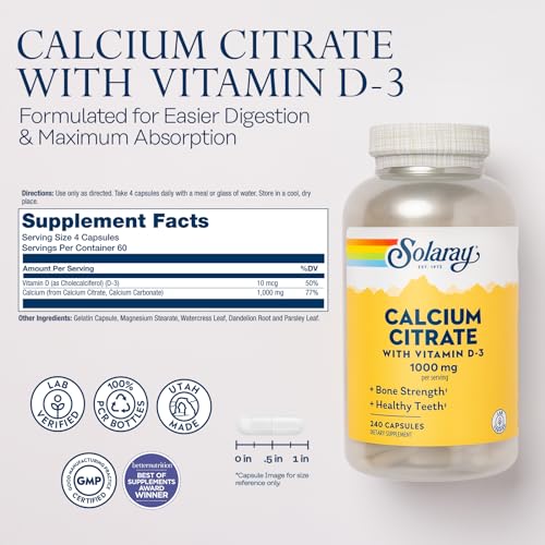 high potency calcium citrate formula