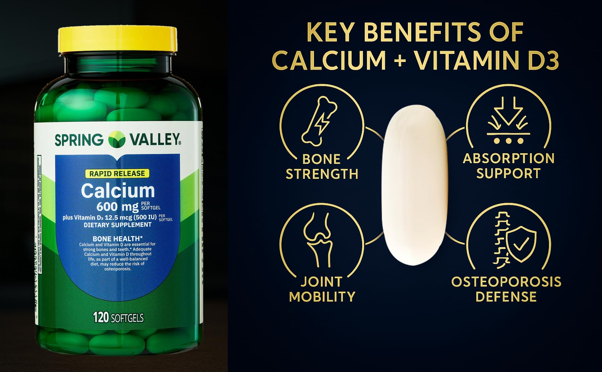 High potency calcium for active lifestyles