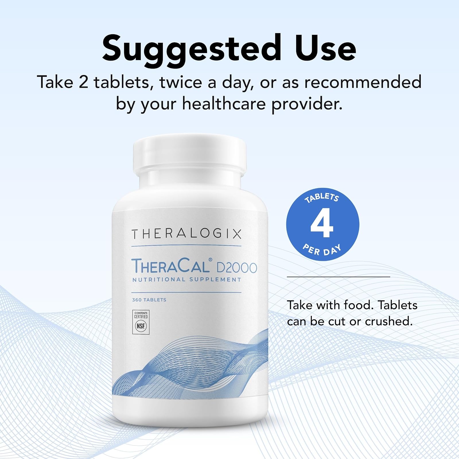 High potency calcium for daily intake