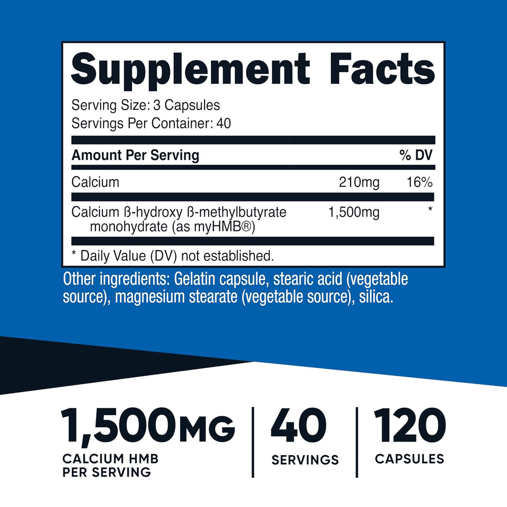 high potency calcium HMB for muscle support