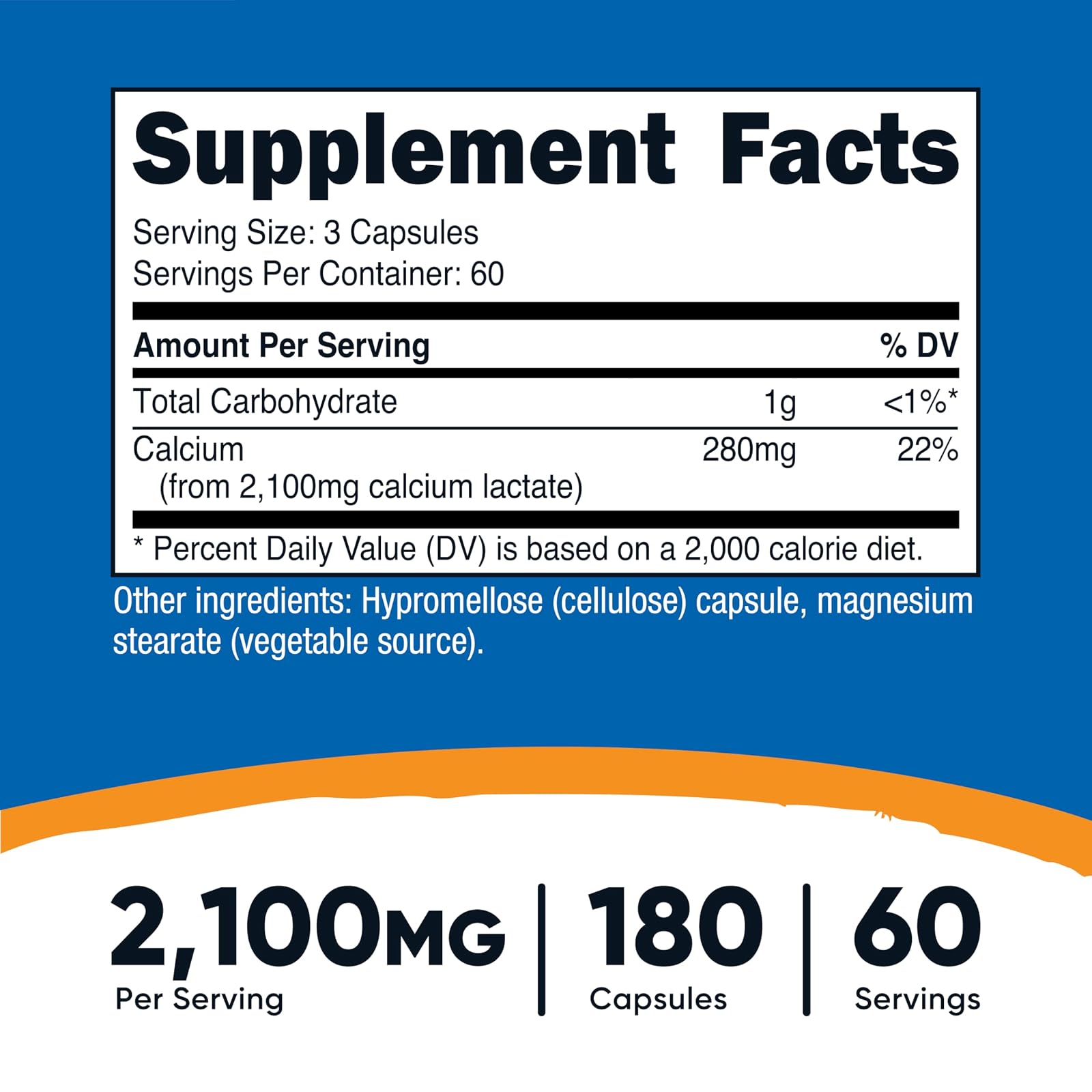 high potency calcium lactate for bones