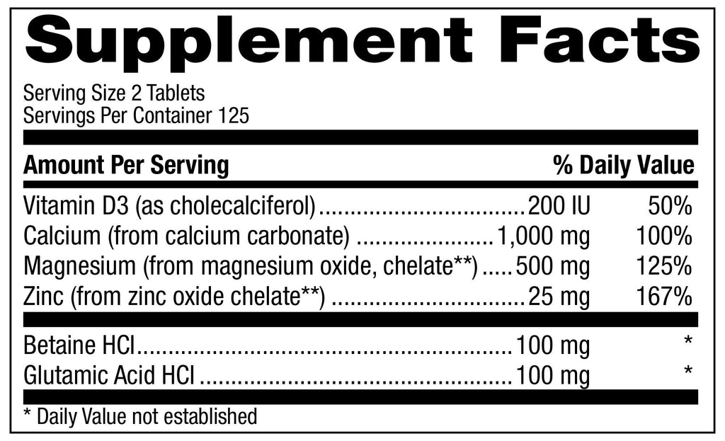 High potency calcium magnesium supplement