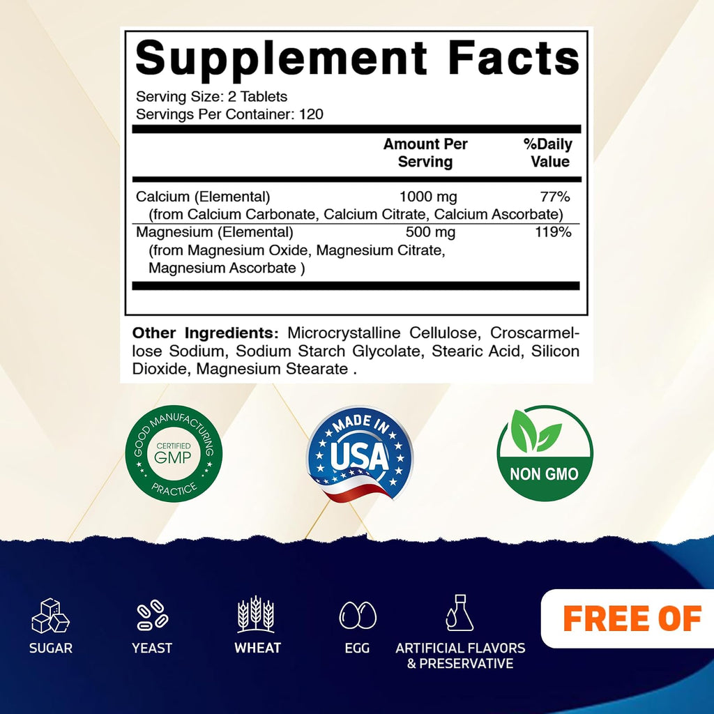 High potency calcium magnesium supplement