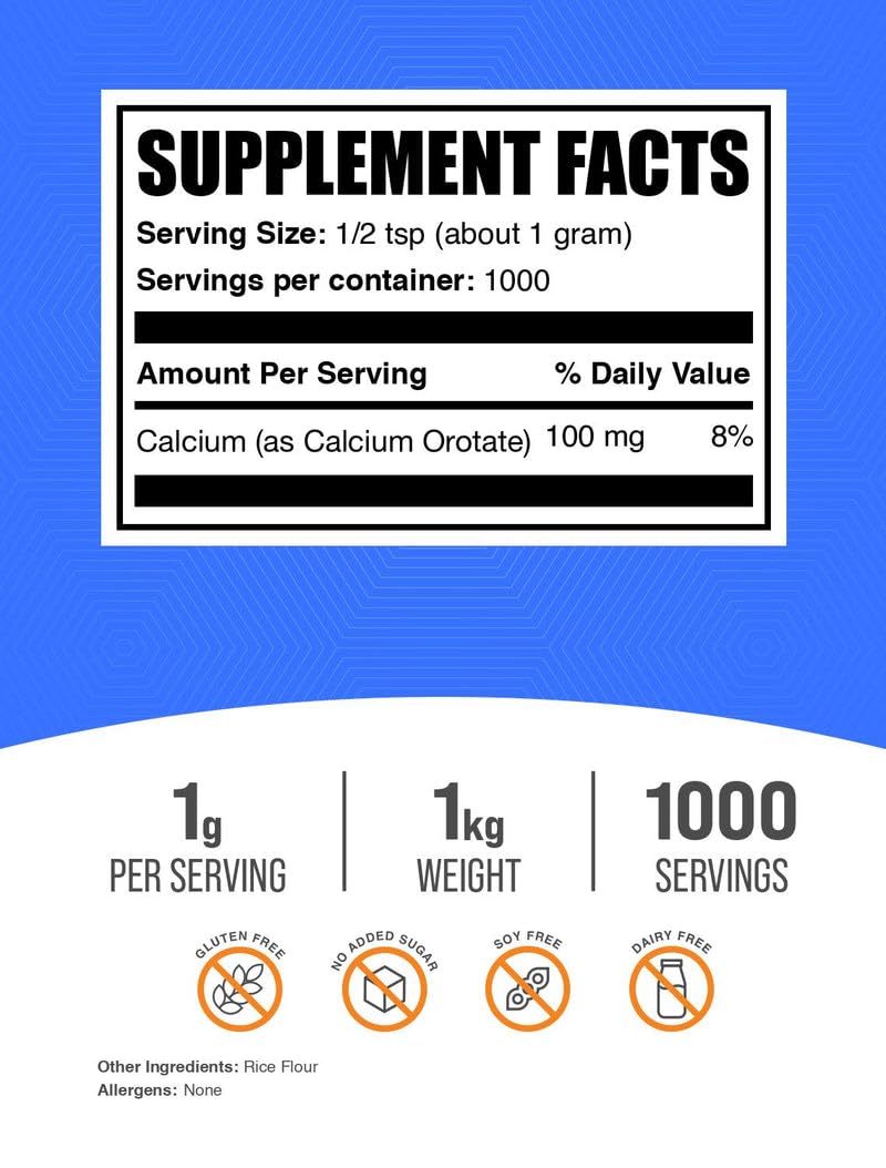 high potency calcium orotate supplement