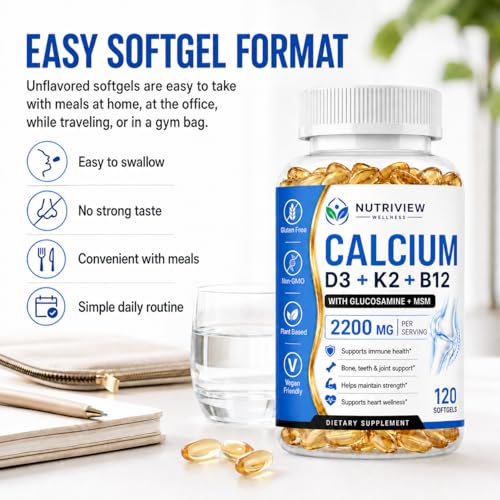 High potency calcium softgels for health