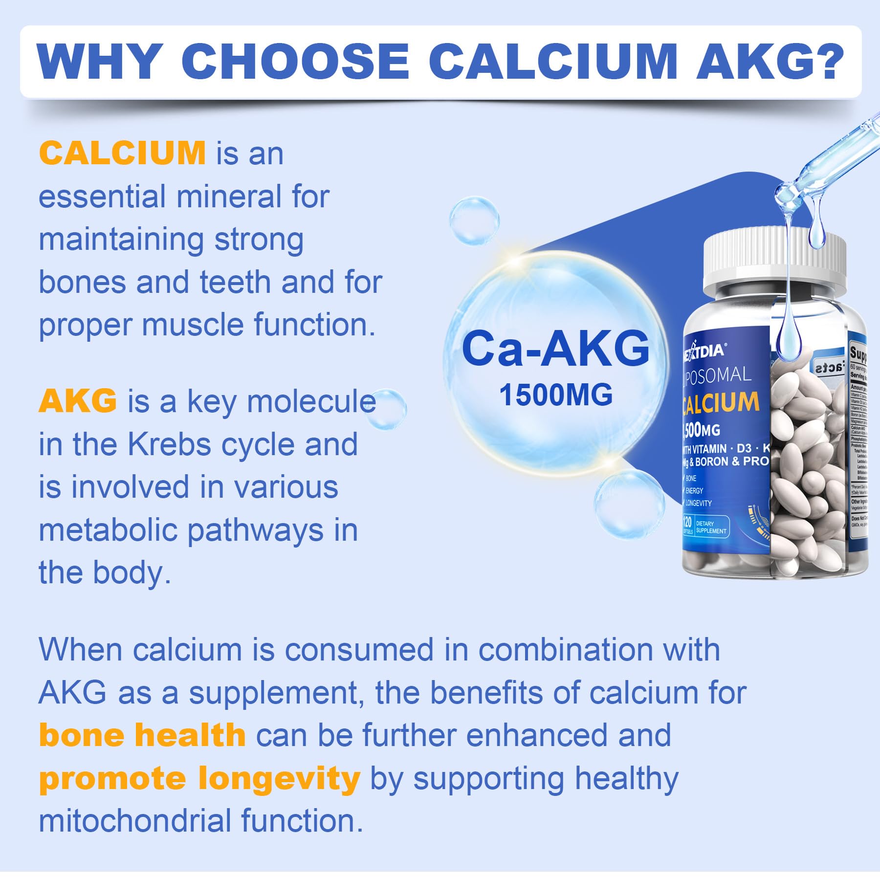 High potency calcium supplement for active lifestyle