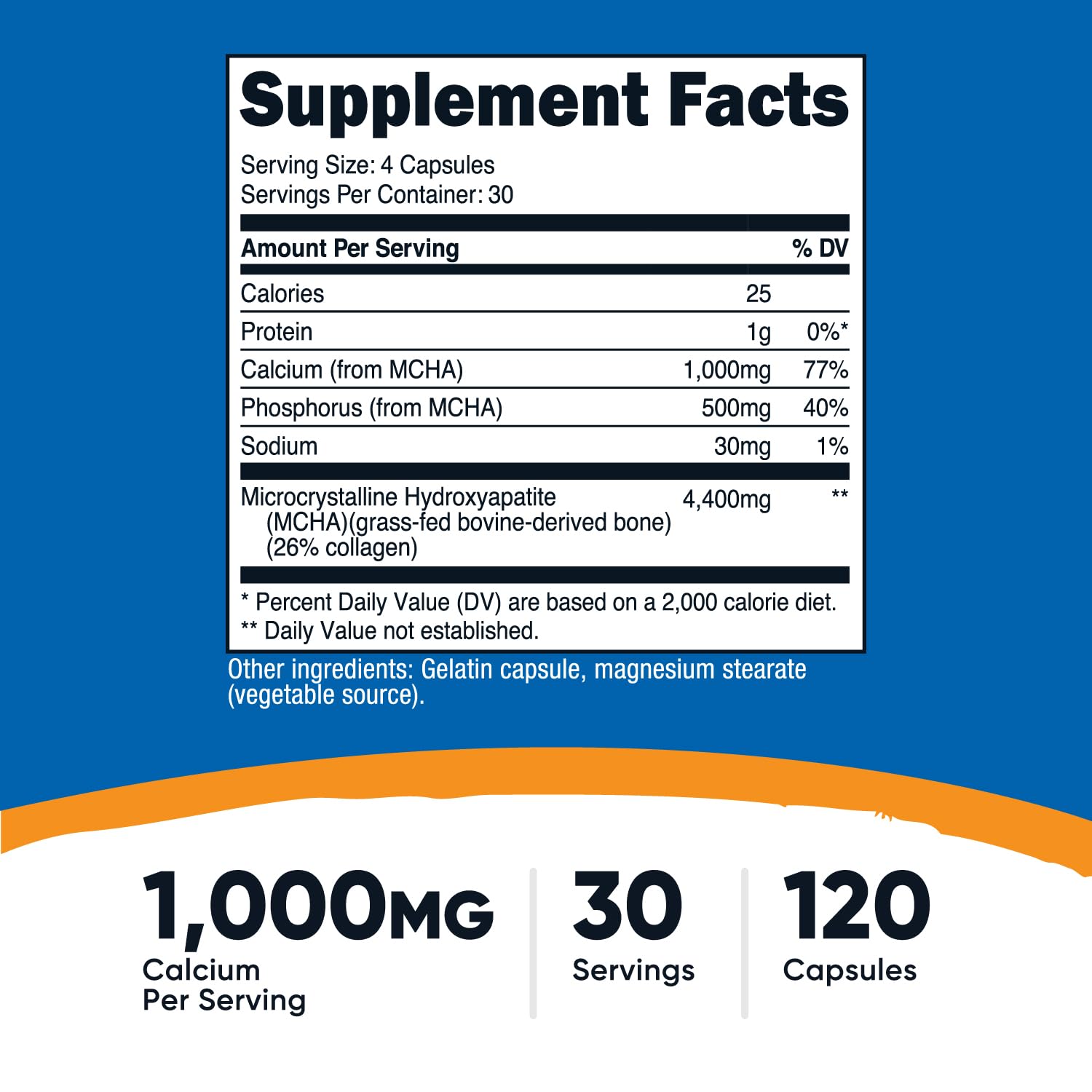 High potency calcium supplement