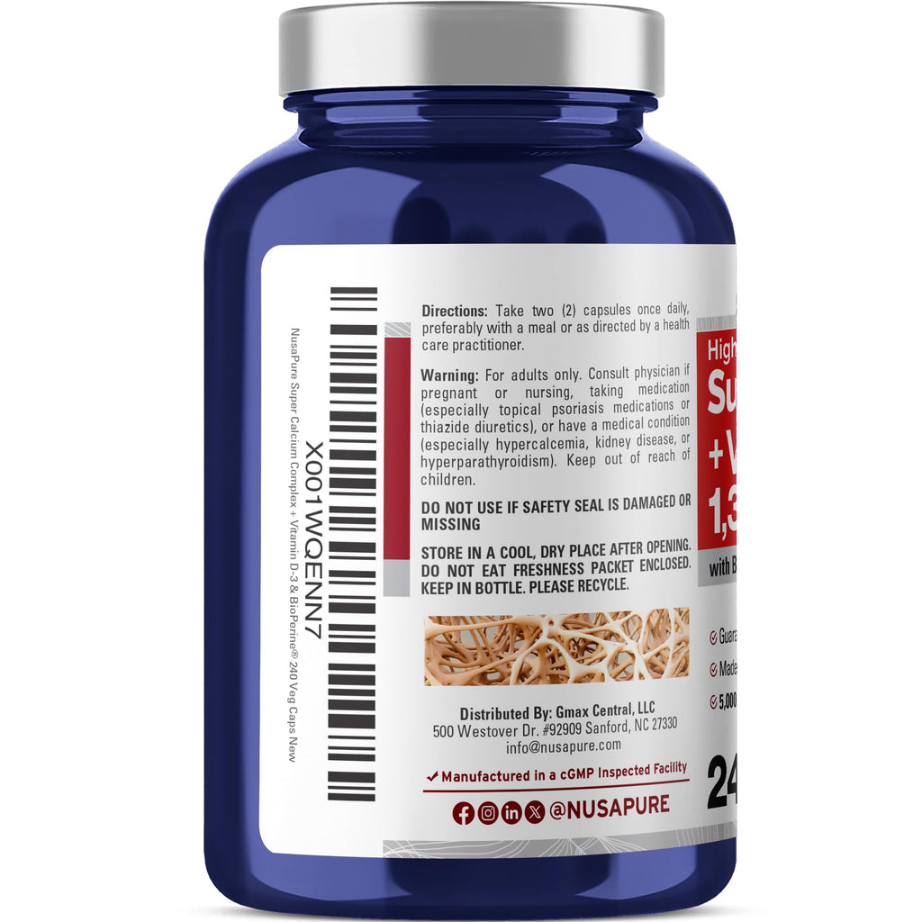 High potency calcium supplement