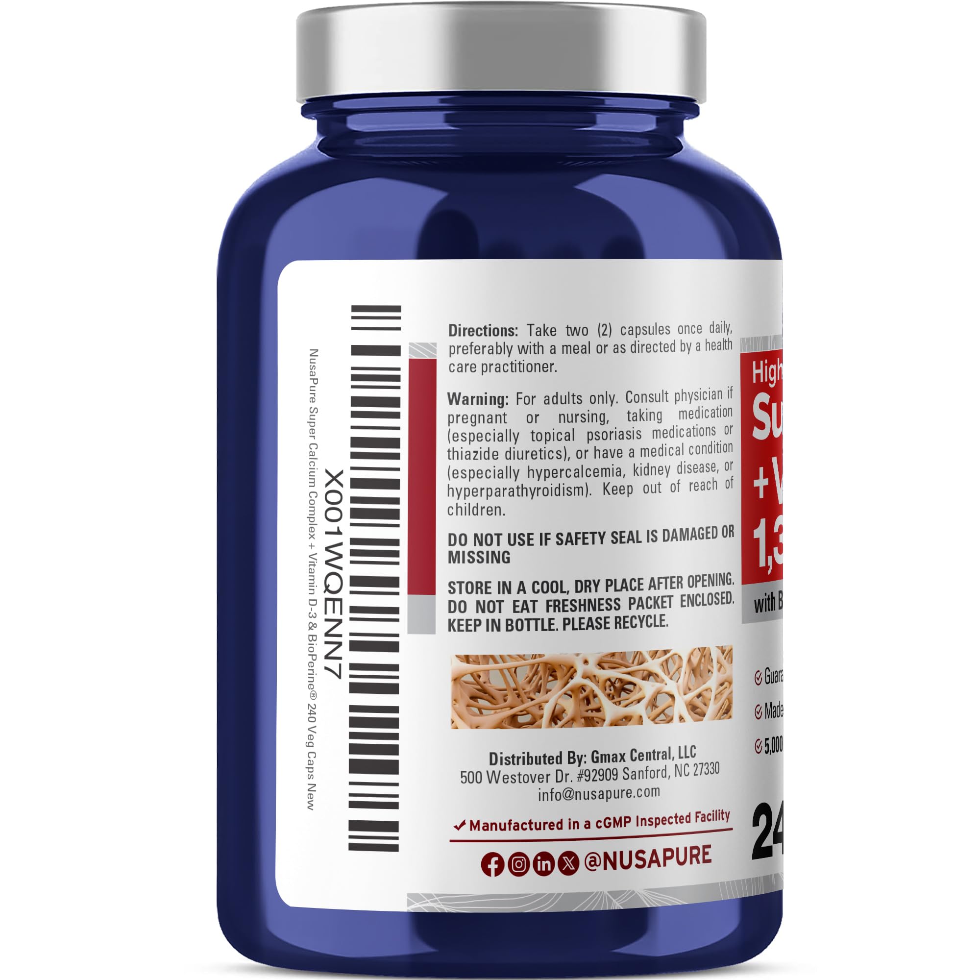 High potency calcium supplement