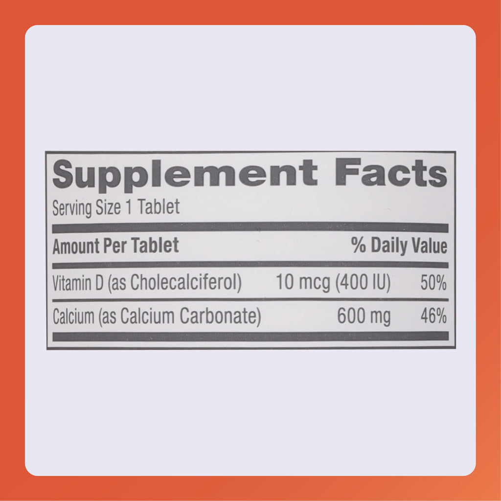 High potency calcium with vitamin D