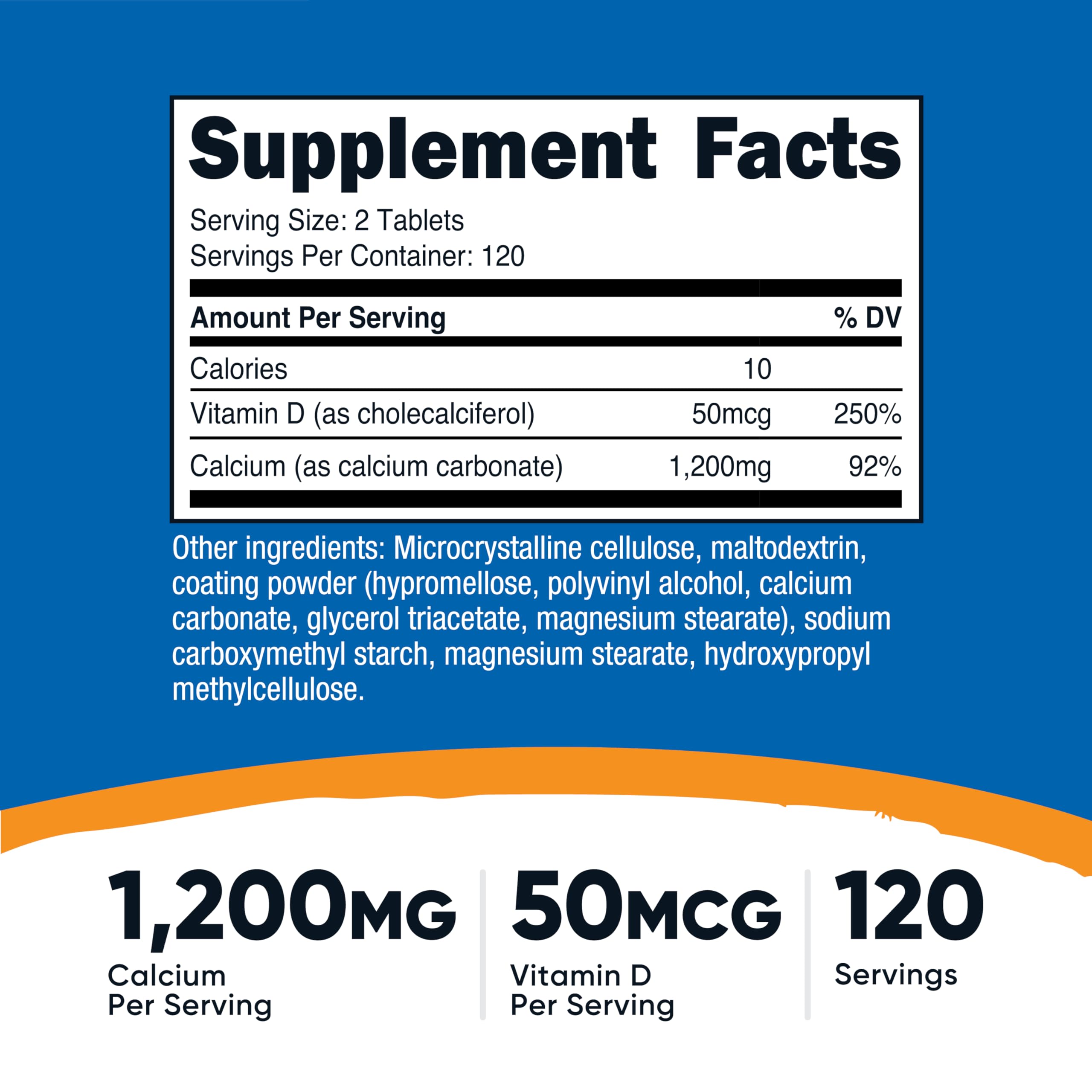 High potency calcium with vitamin D