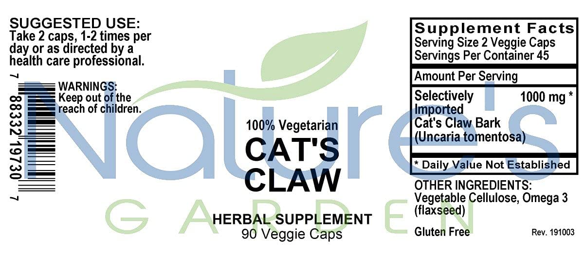 high potency Cat's Claw for vitality