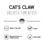 High potency Cat's Claw for wellness