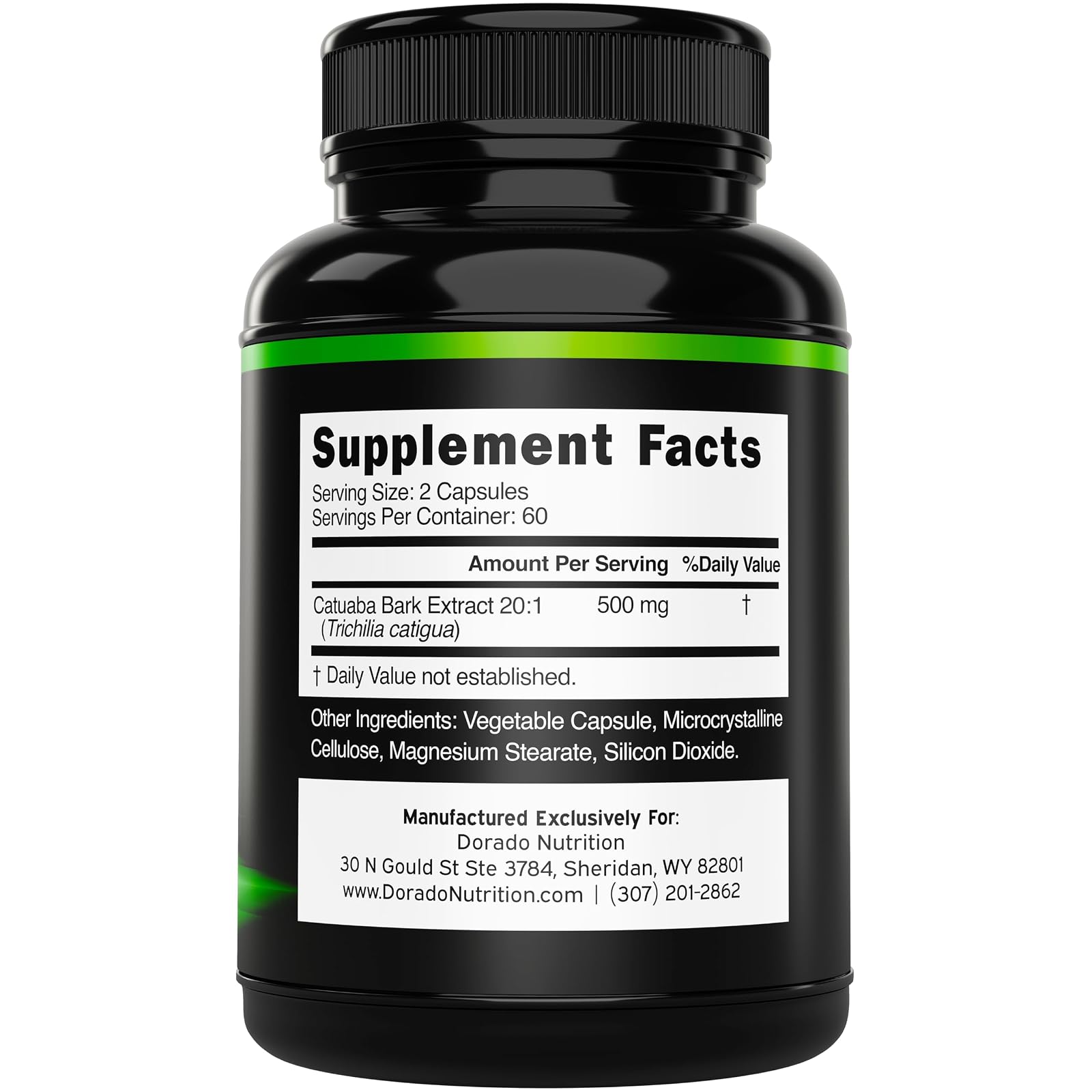 High potency Catuaba Bark Extract supplement