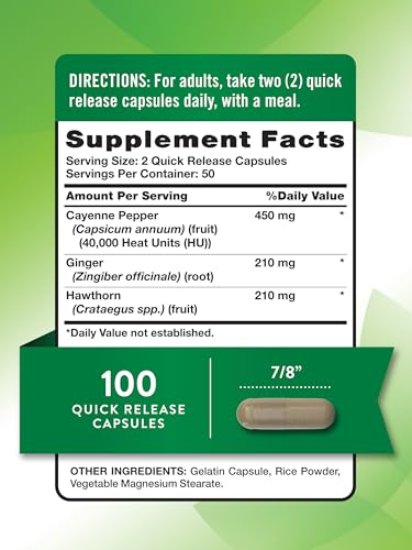 high potency cayenne capsules 40,000 HU