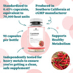 High potency cayenne extract for metabolism