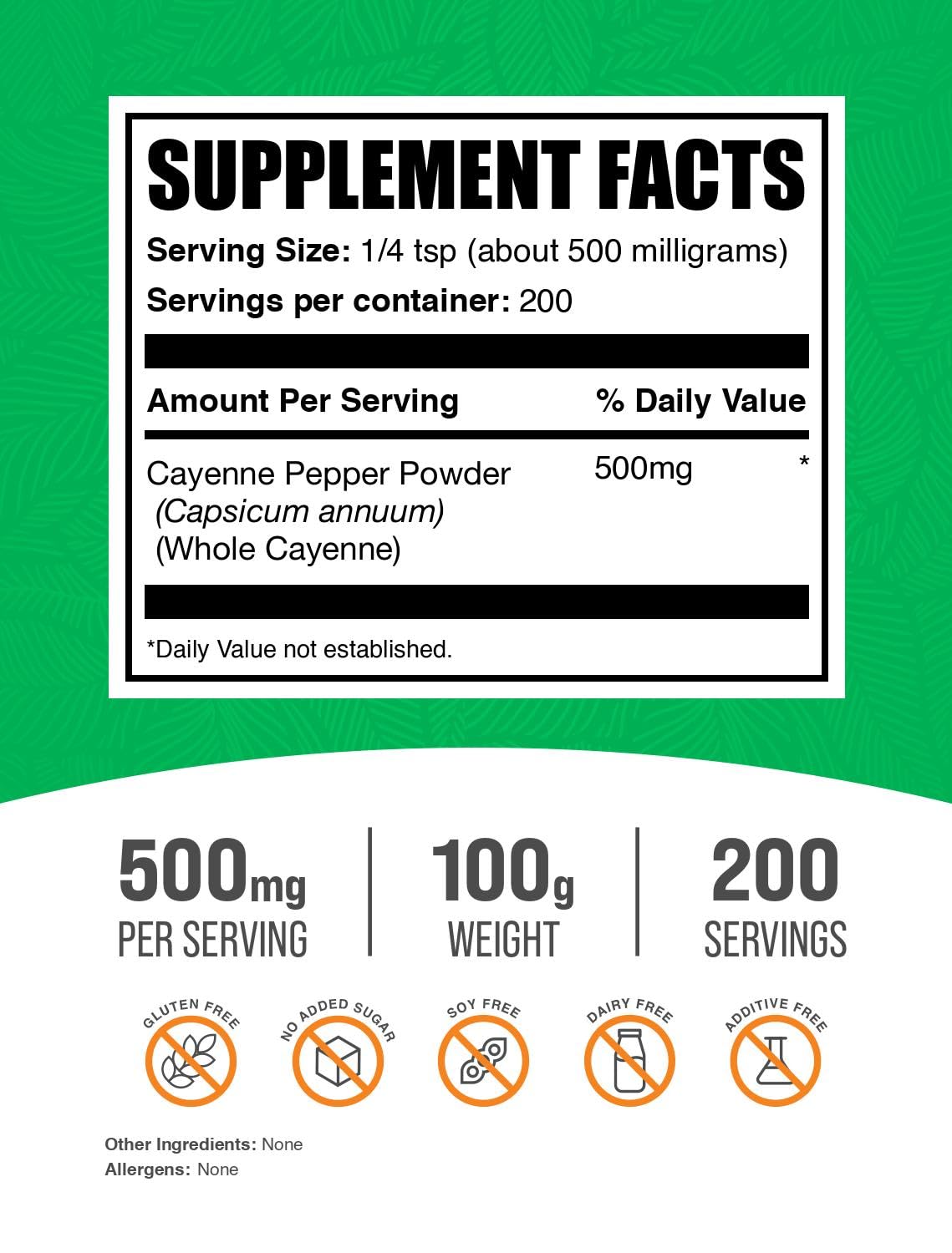 High potency cayenne pepper supplement