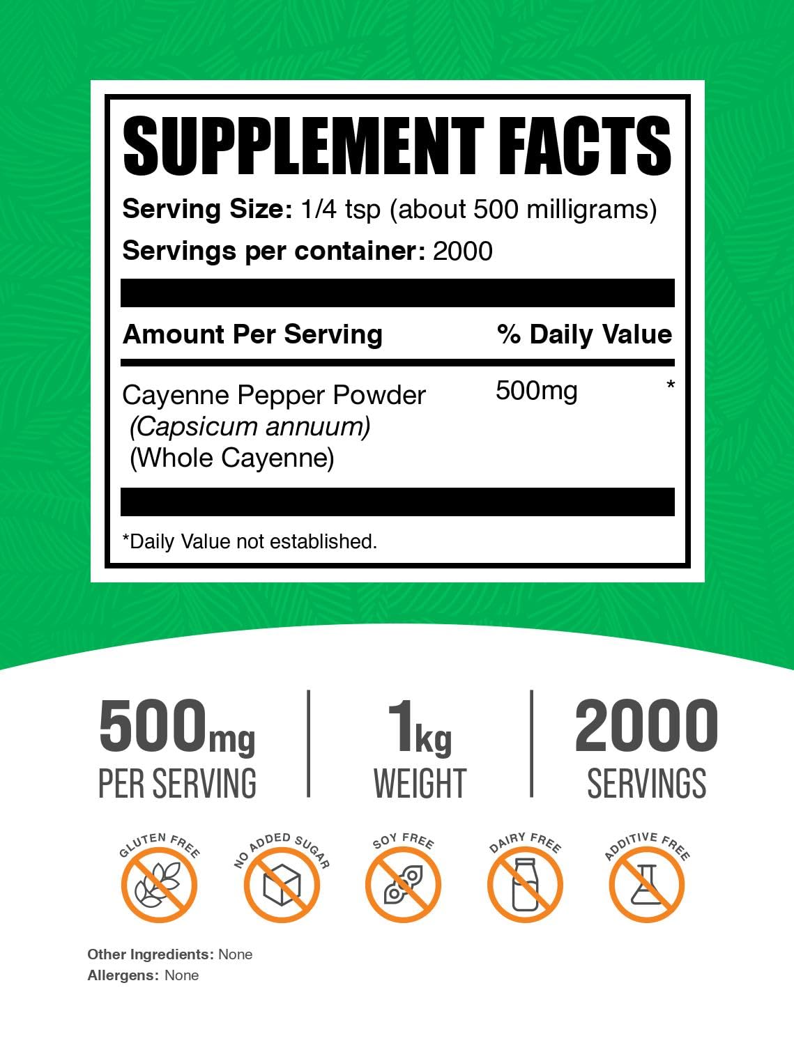 High potency cayenne pepper supplement