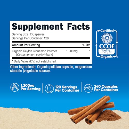 High potency Ceylon cinnamon 1200 mg