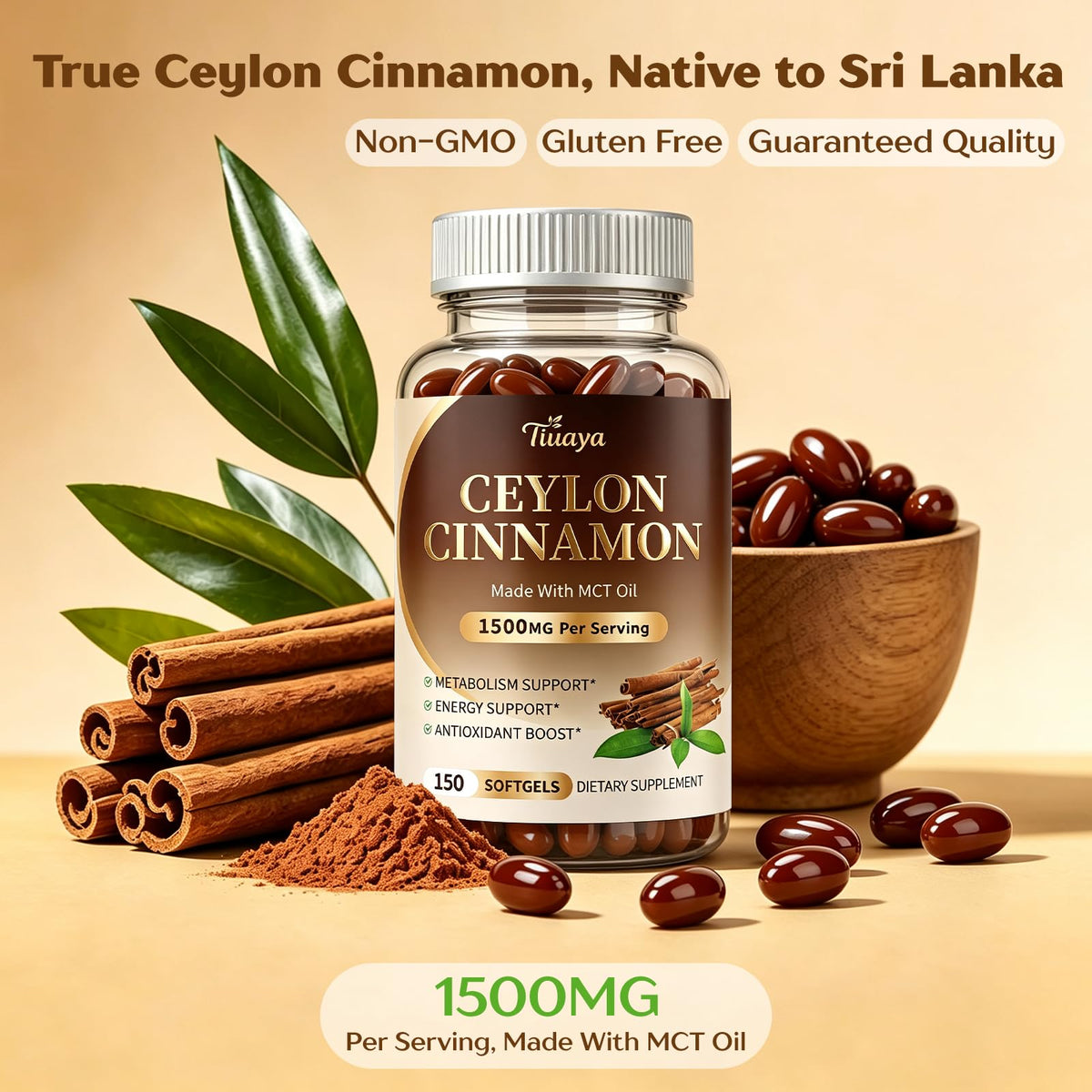 High potency Ceylon cinnamon capsules