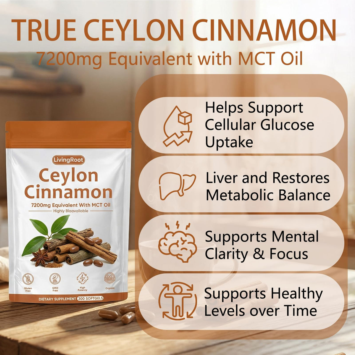 High potency Ceylon cinnamon capsules