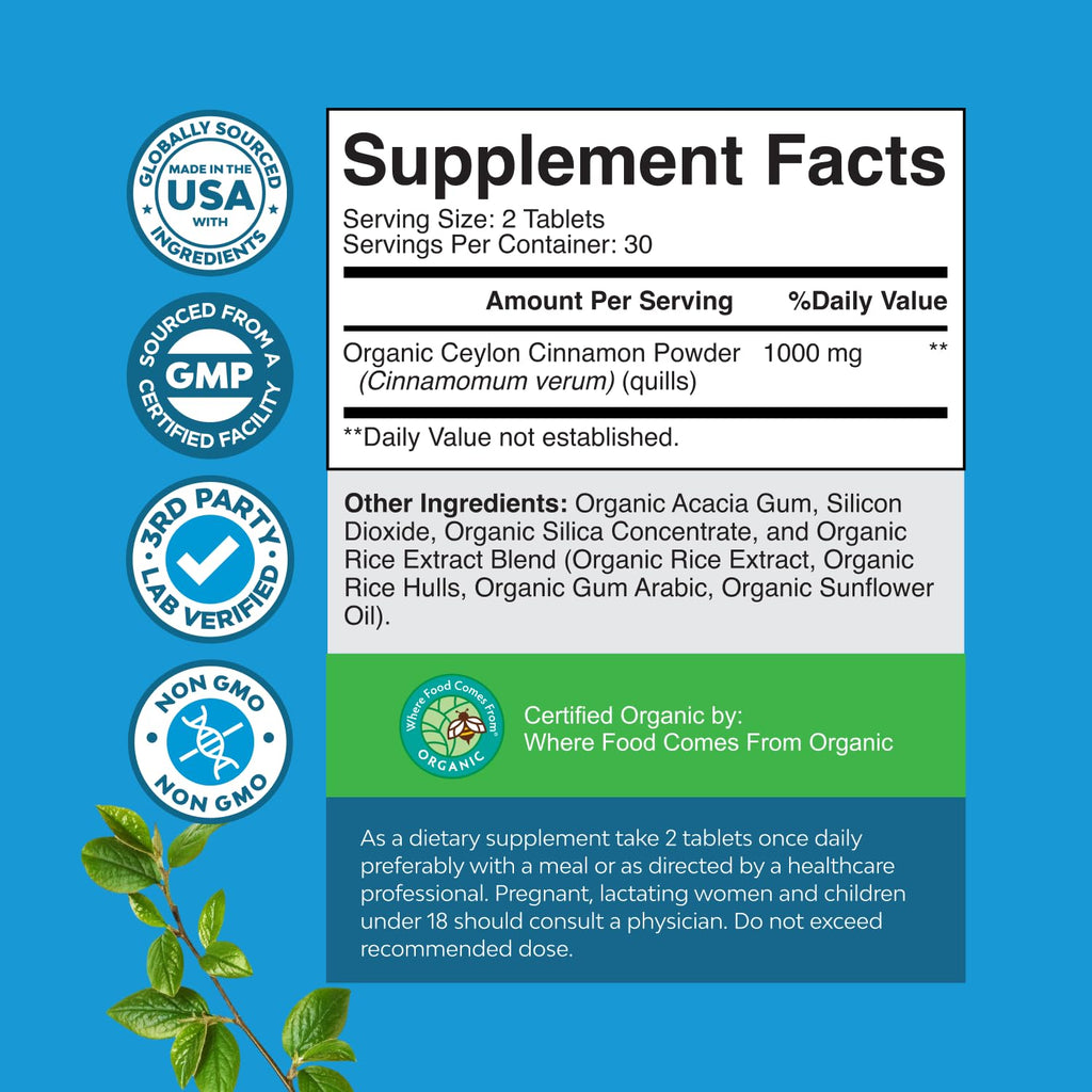 High potency Ceylon cinnamon supplement