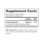 High potency Choline Bitartrate capsules