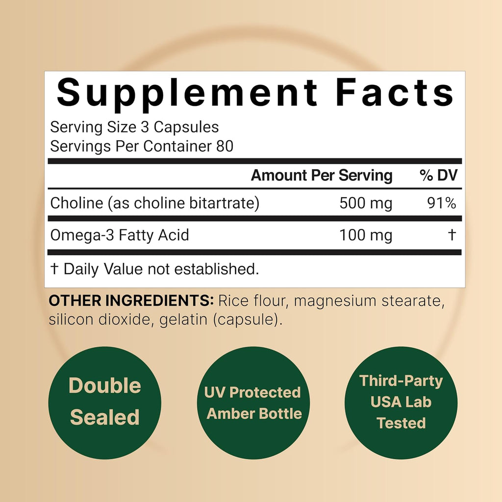 High potency choline supplement