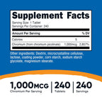 high potency chromium picolinate tablets