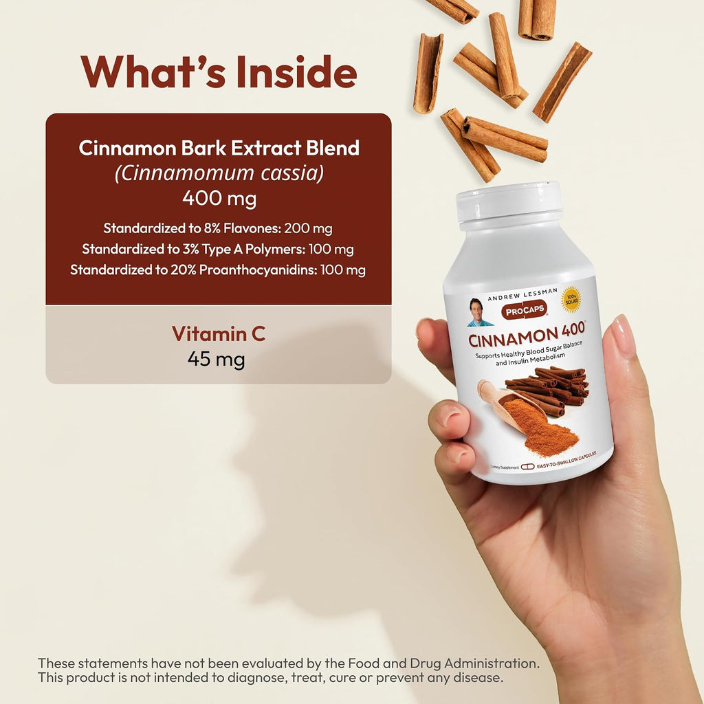 High potency cinnamon 400 mg capsules