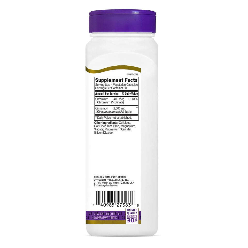 High potency cinnamon capsules 2000 mg