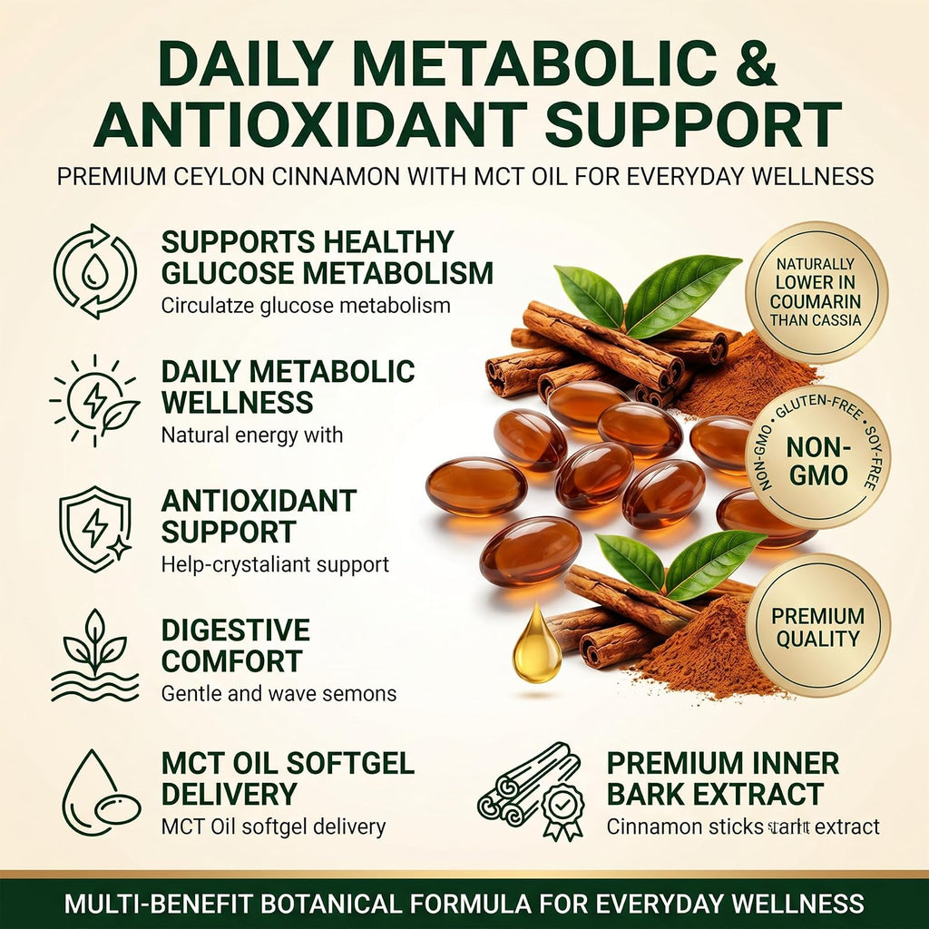 High potency cinnamon softgels