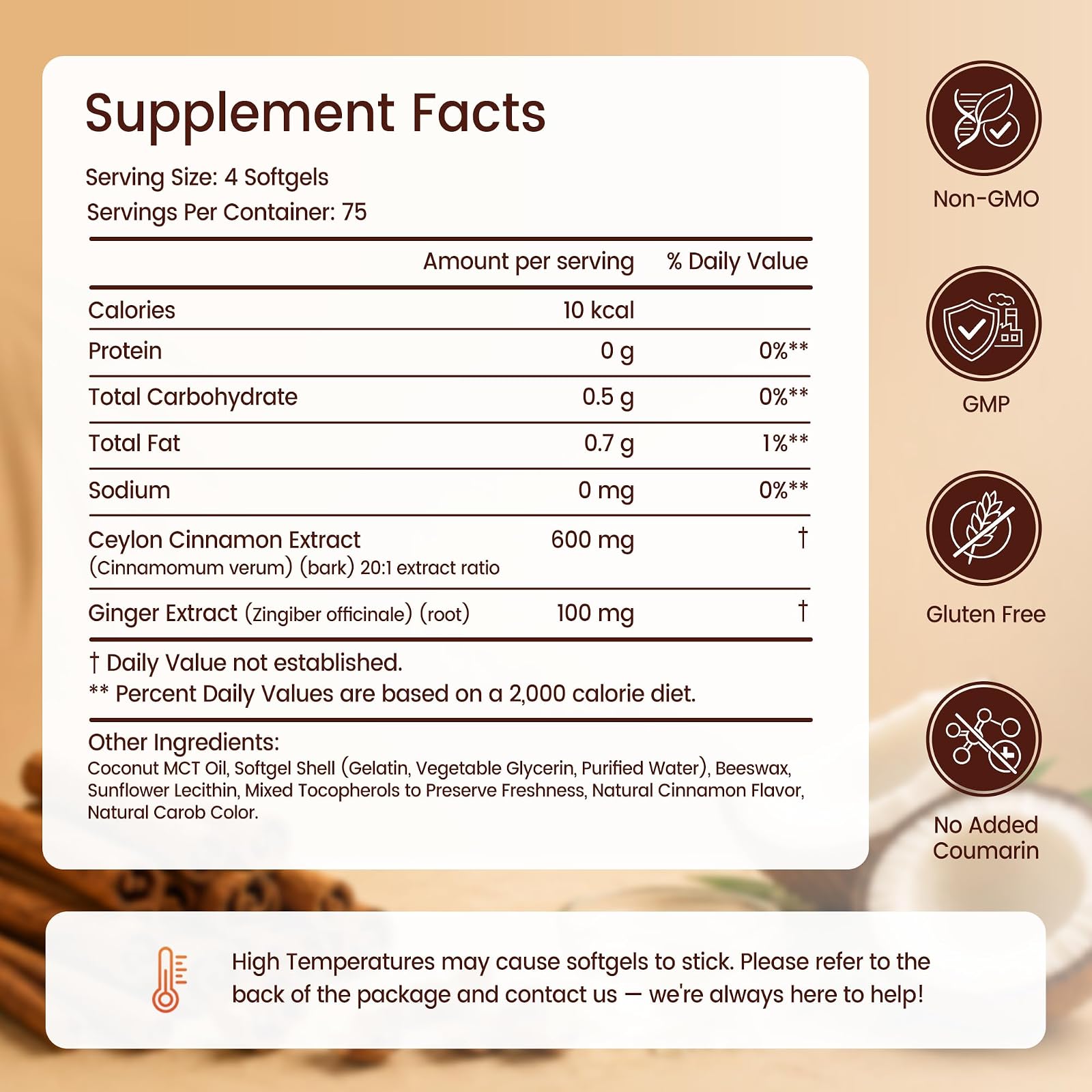 high potency cinnamon supplement capsules