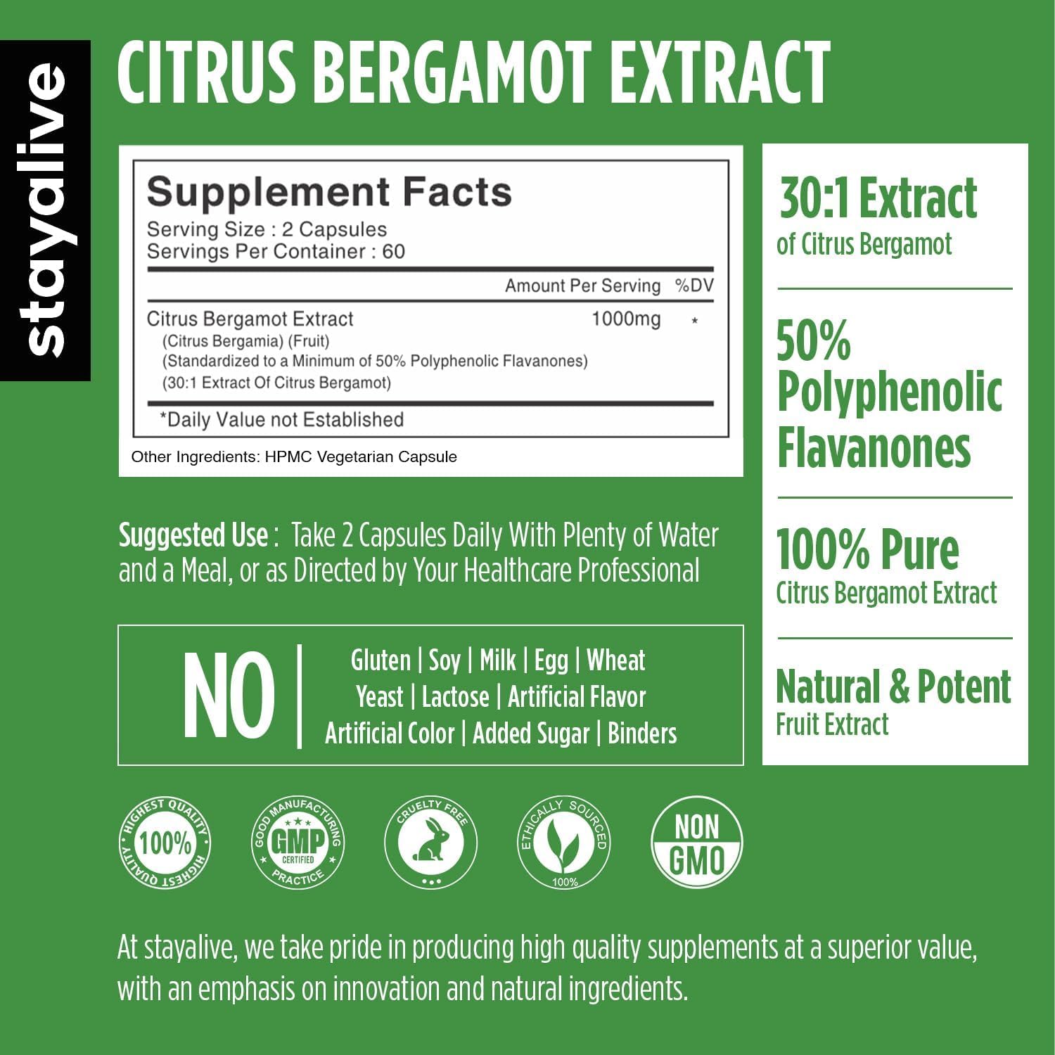 High potency Citrus Bergamot extract
