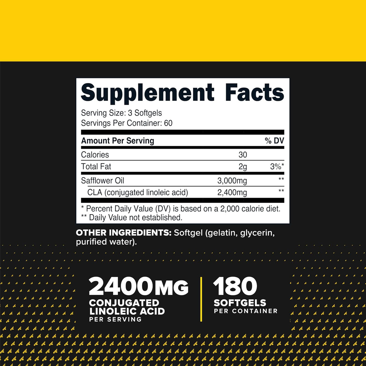 High potency CLA 2400 mg supplement