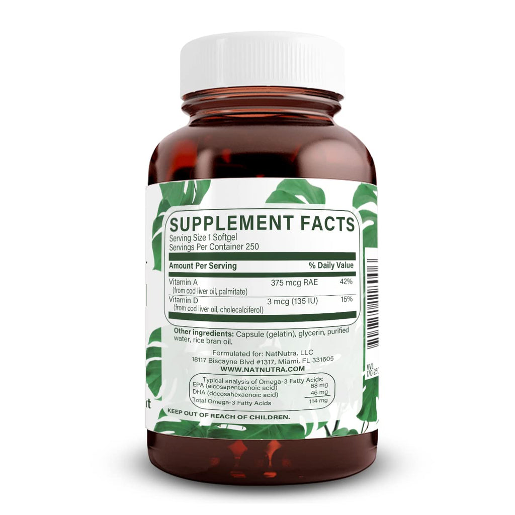 high potency cod liver oil softgels